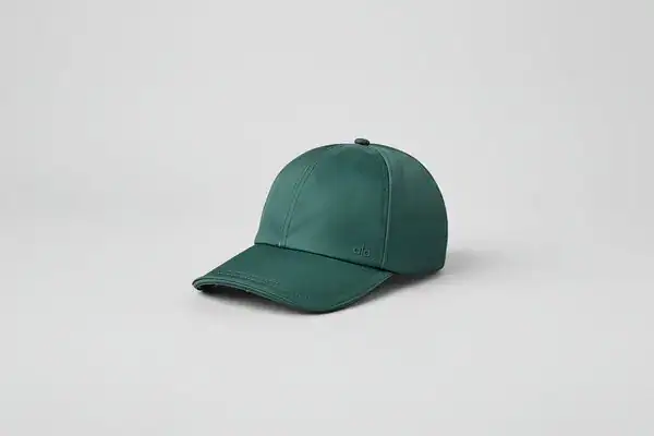 Alo Yoga Satin Off-Duty Cap - Winter Ivy - 41% Off | Editorialist
